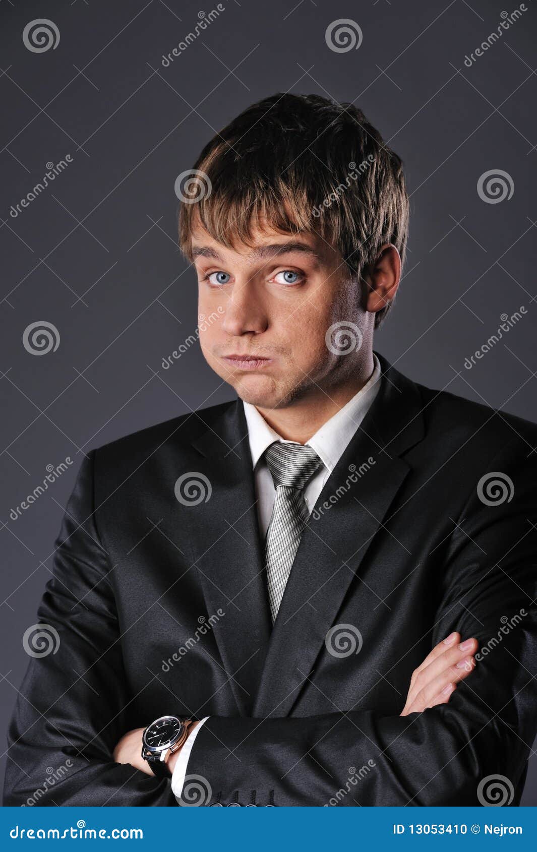 Funny busienssman stock photo. Image of business, close - 13053410