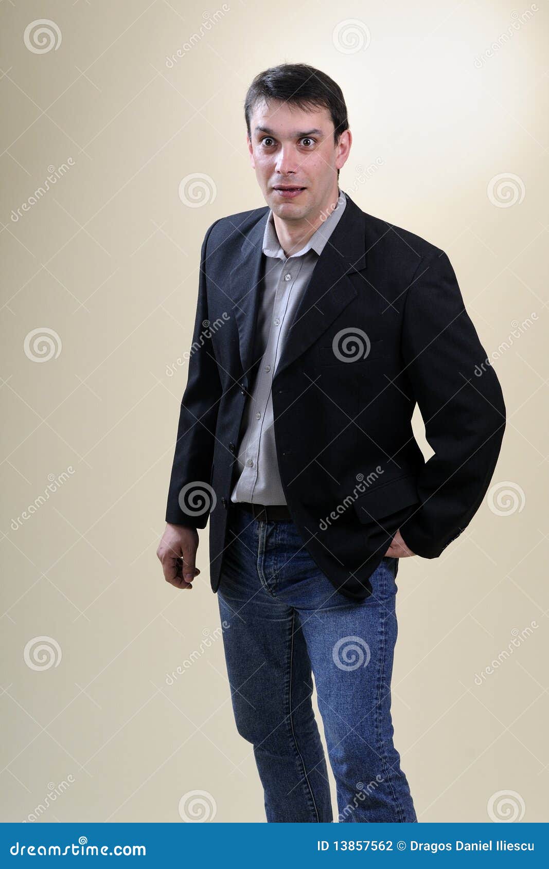 Funny Business Man Negotiating Stock Photo - Image of funny, people ...