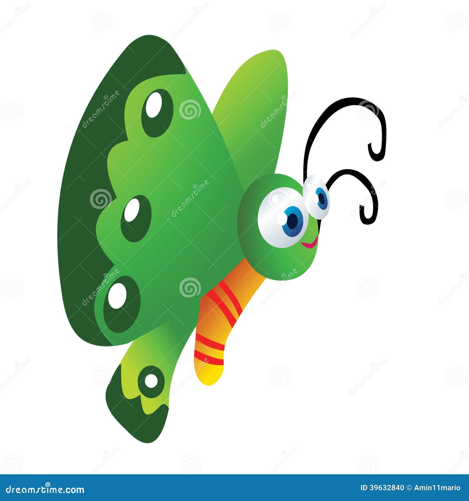 Funny Butterfly Cartoon Character | CartoonDealer.com #69237554