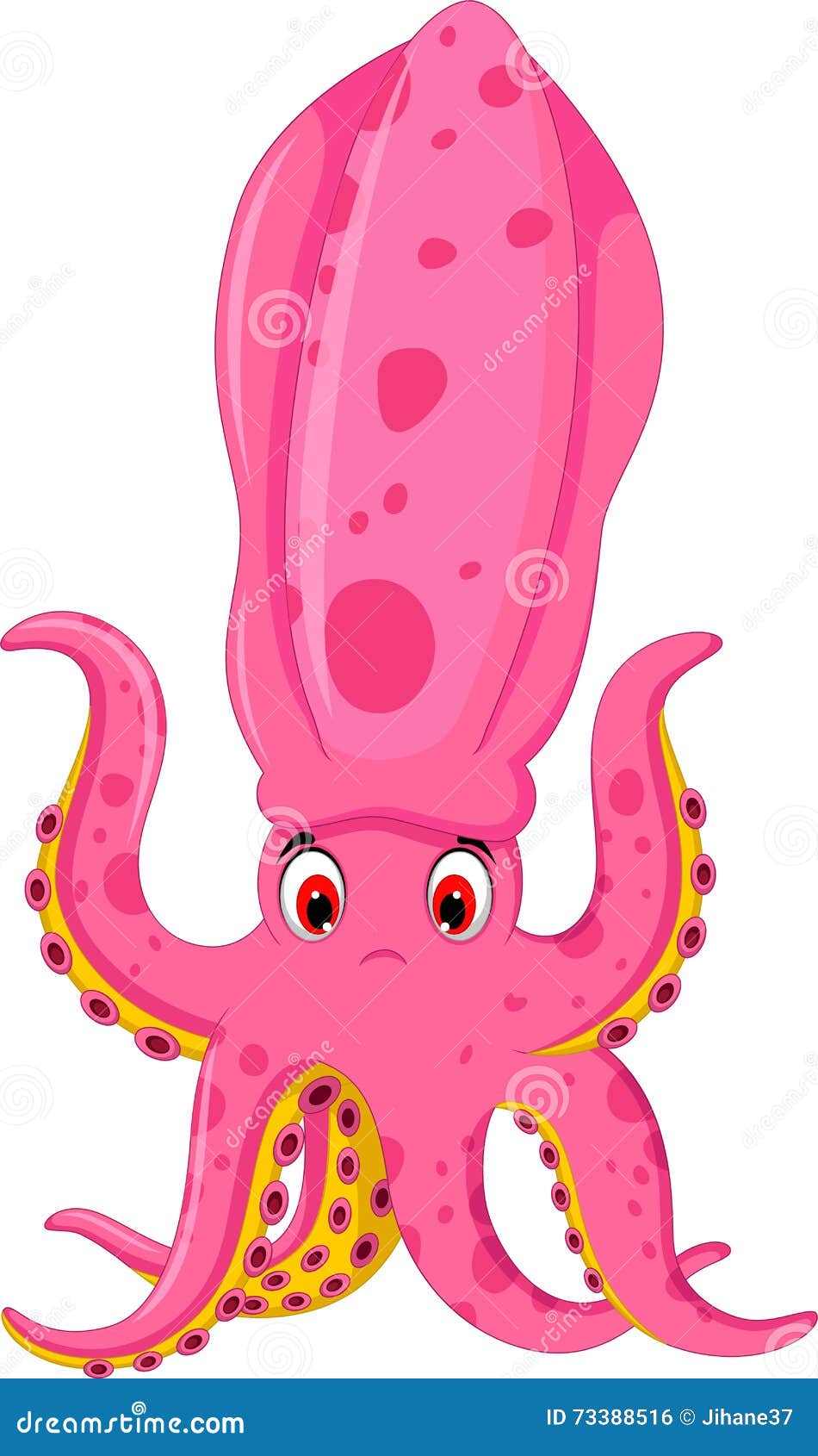 Calamari Logo Mascot With Banner Stock Photography | CartoonDealer.com ...