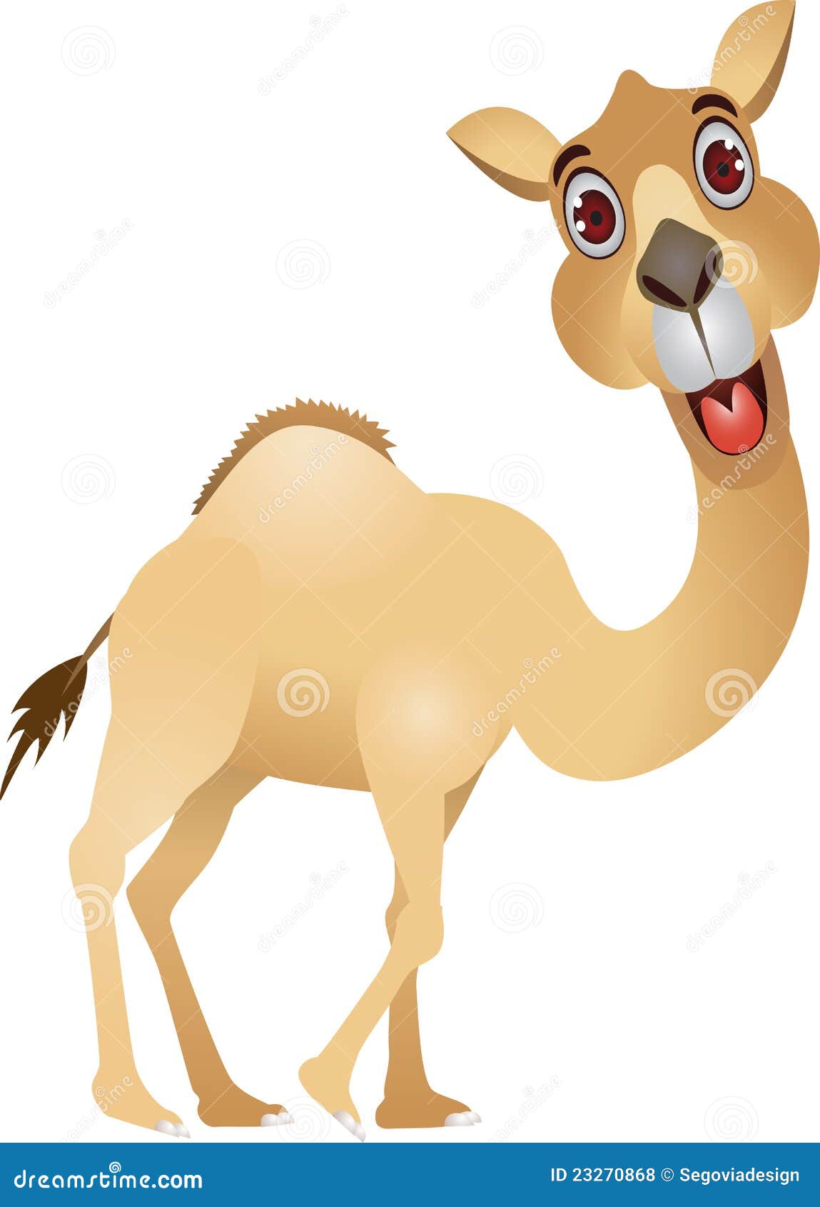 Funny Camel Cartoon Vector Illustration | CartoonDealer.com #23270858