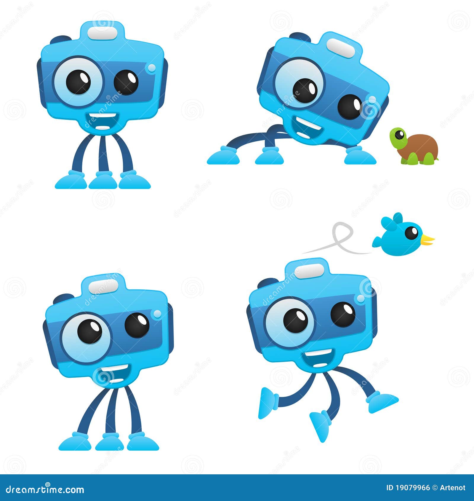 Funny camera stock vector. Illustration of face, smiley - 19079966