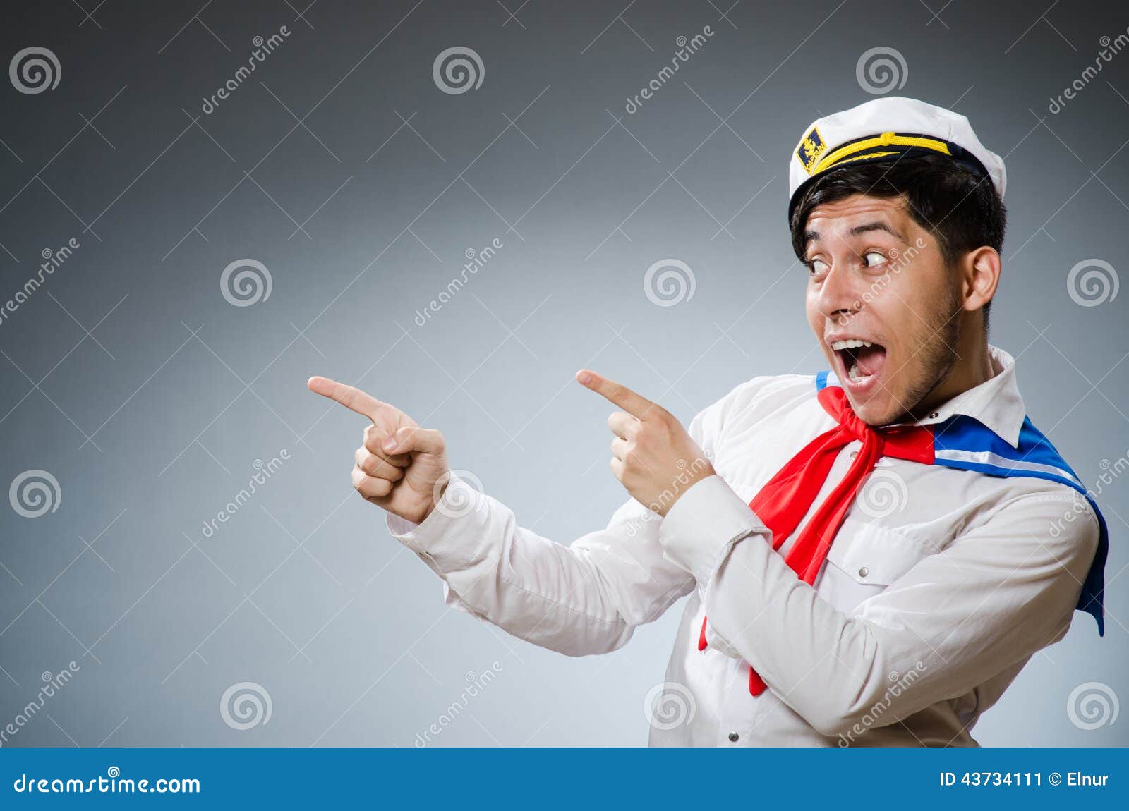 Funny captain sailor stock image. Image of digital, sailor - 43734111