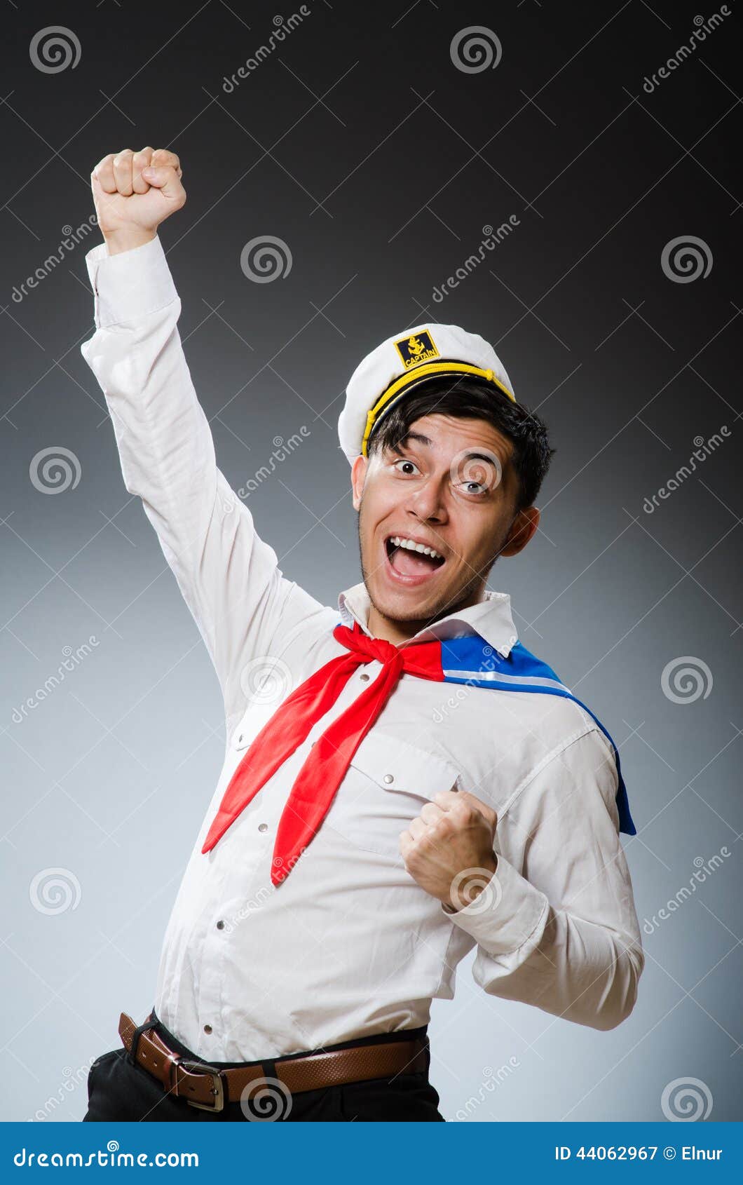 Funny captain sailor stock image. Image of lovely, humourous - 44062967