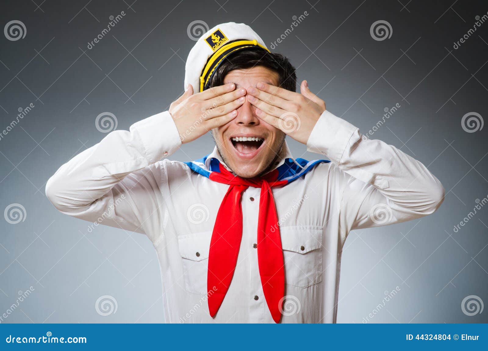 Funny captain sailor stock photo. Image of humor, person - 44324804