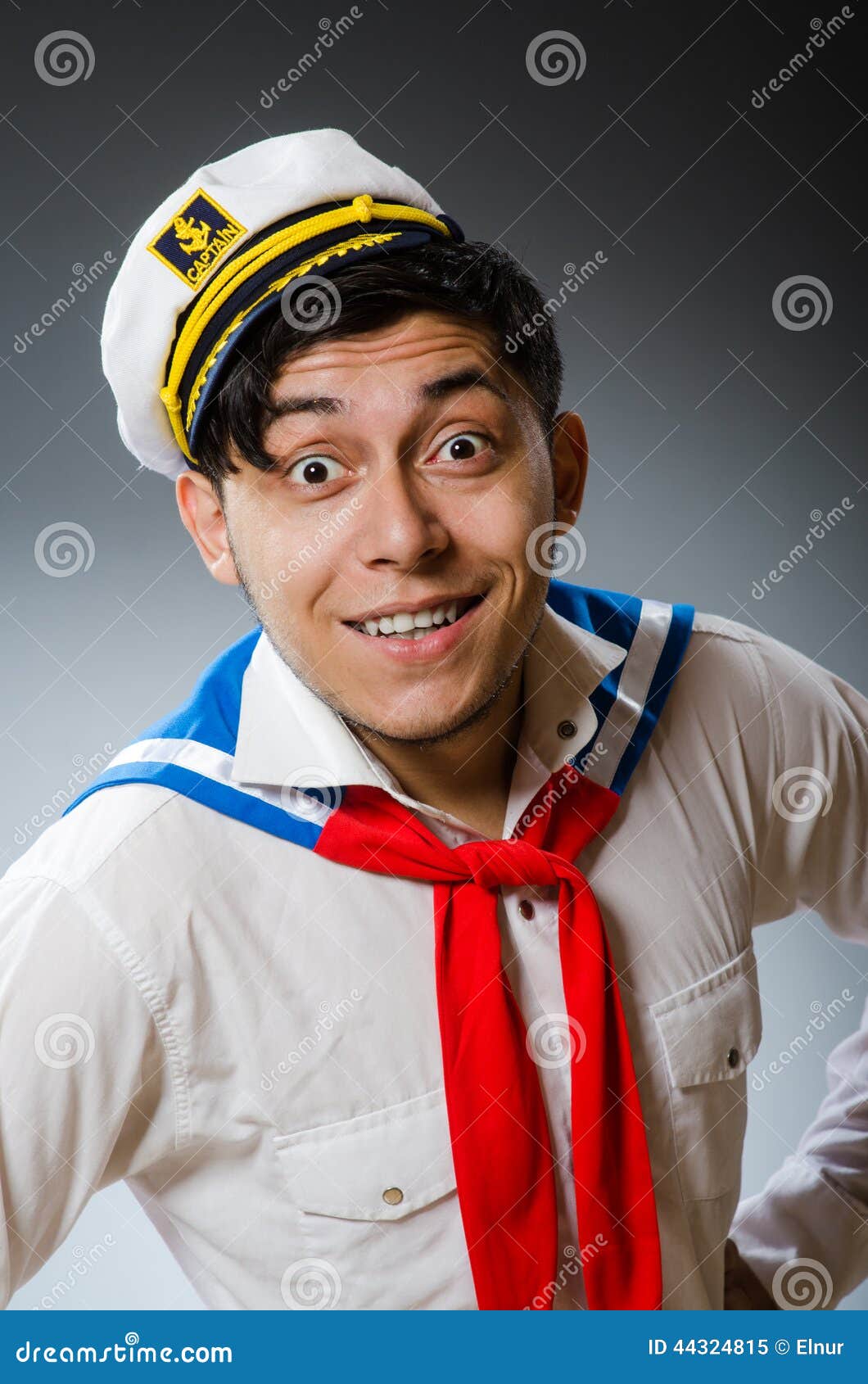 Funny captain sailor stock image. Image of caucasian - 44324815