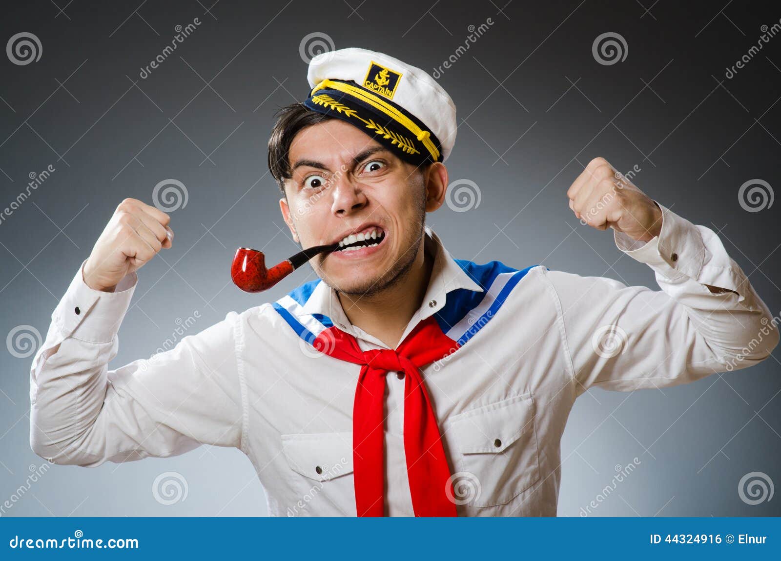 Funny captain sailor stock photo. Image of frustrated - 44324916