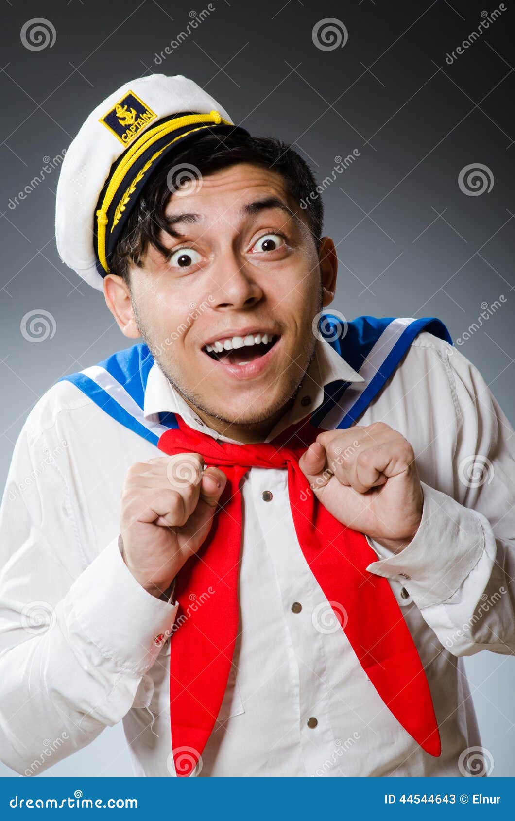 Funny captain sailor stock image. Image of handsome, caucasian - 44544643