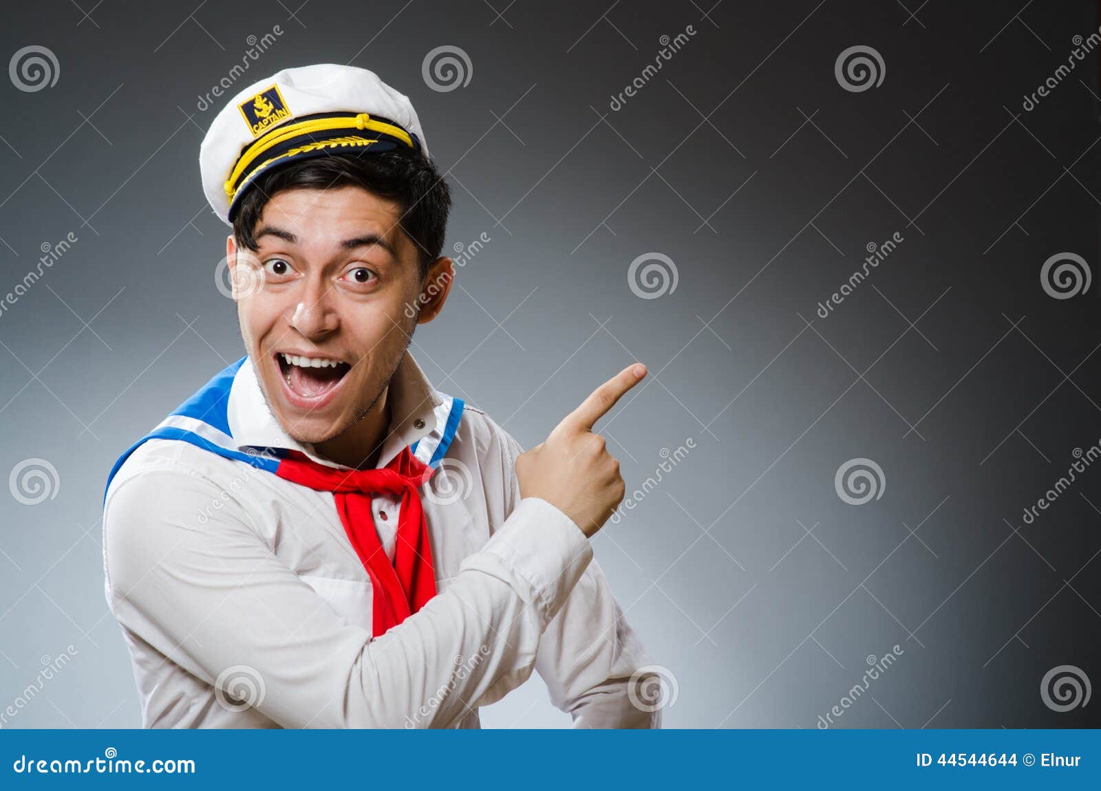 Funny captain sailor stock photo. Image of captain, pressing - 44544644
