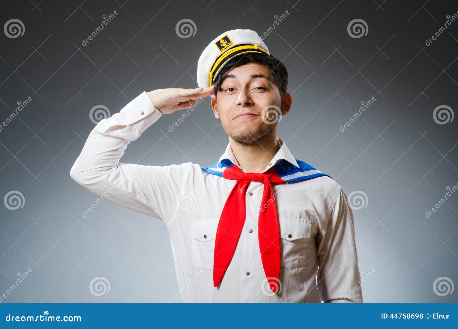 Funny captain sailor stock photo. Image of fashion, marine - 44758698