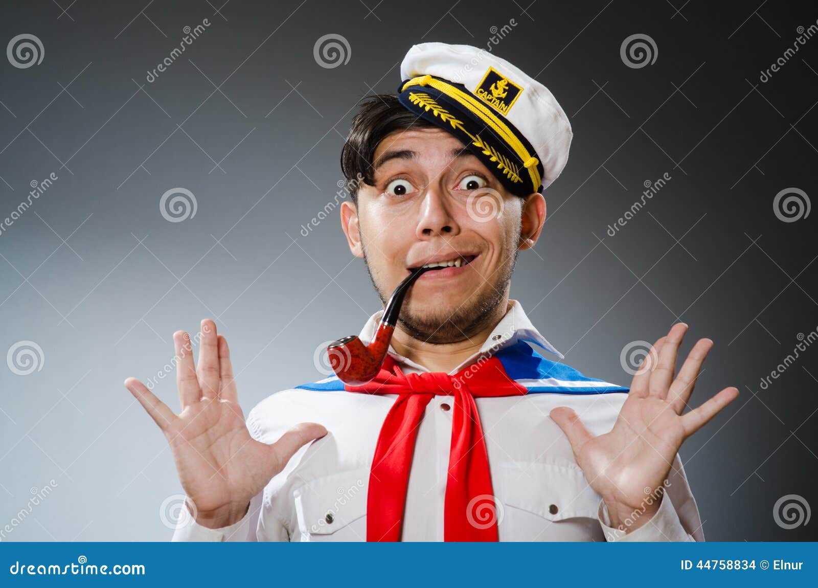 Funny captain sailor stock photo. Image of sailor, pretty - 44758834
