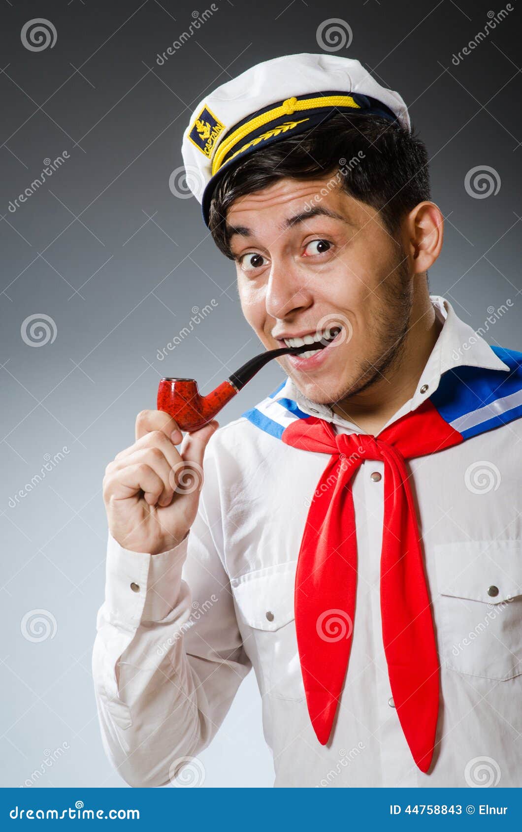 Funny captain sailor stock image. Image of humour, smoking - 44758843