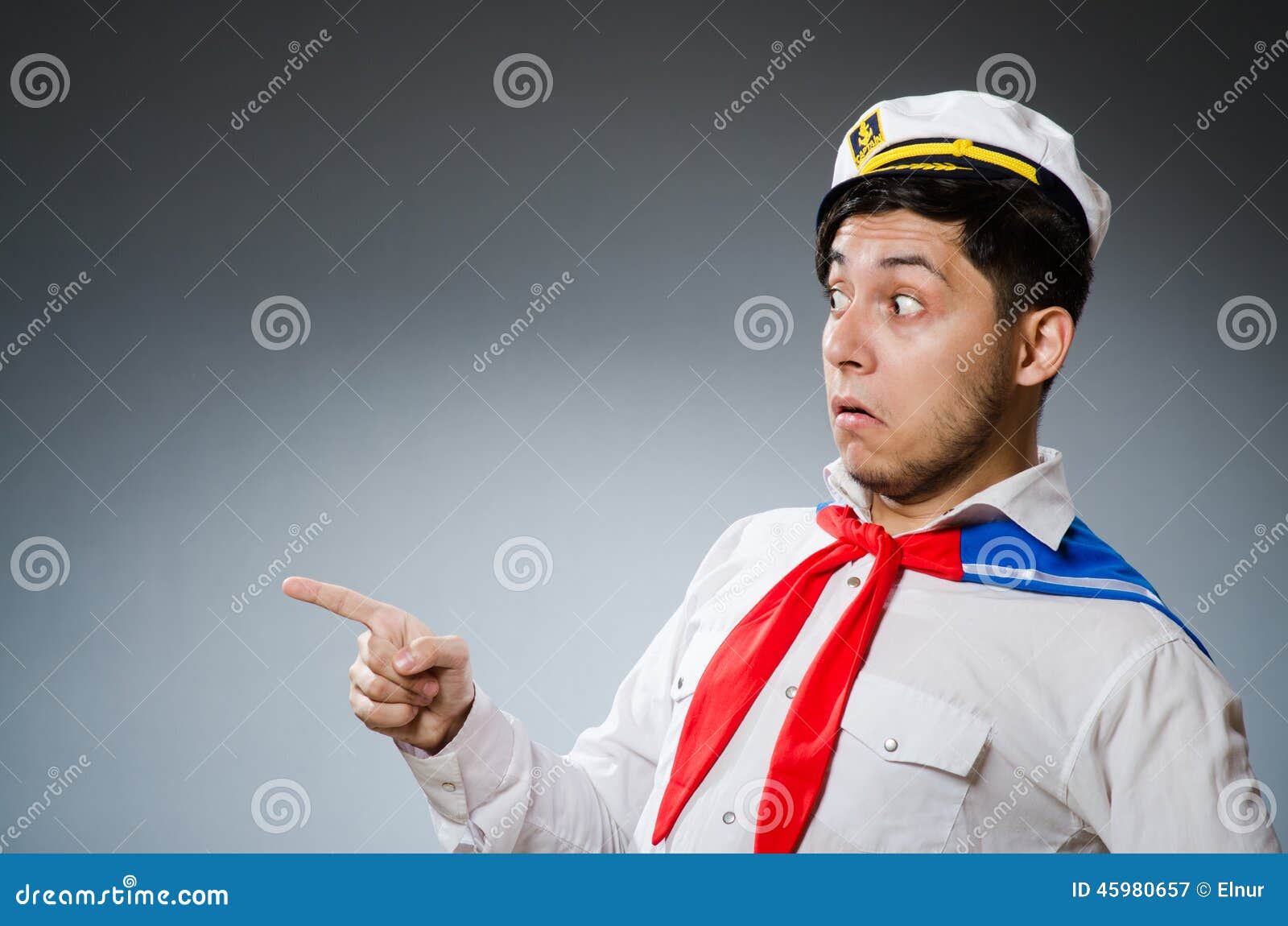 Funny captain sailor stock image. Image of humor, comic - 45980657