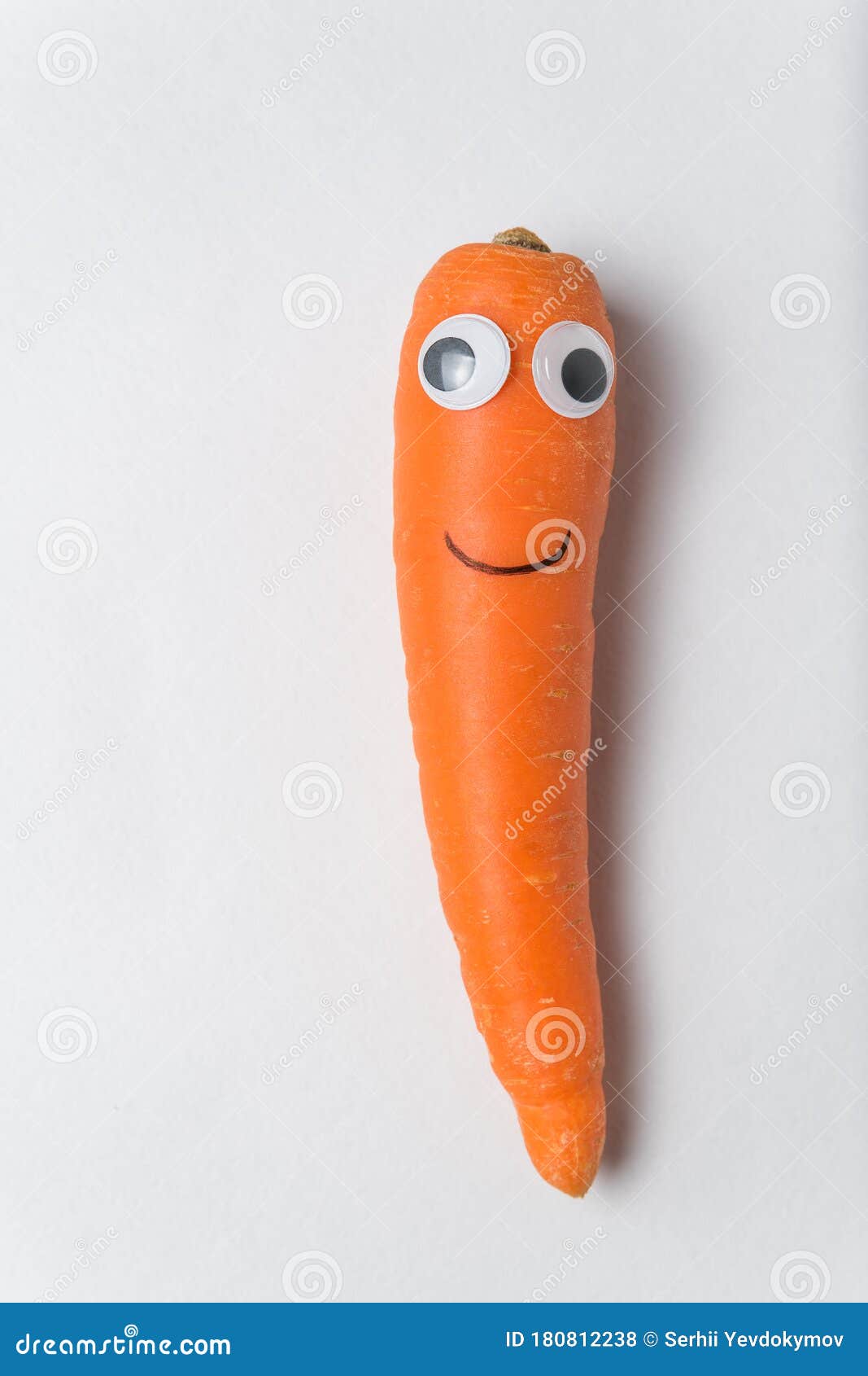 Funny Carrot With Hands, Eyes And Hat. Carrots Are Standing In A Pot ...