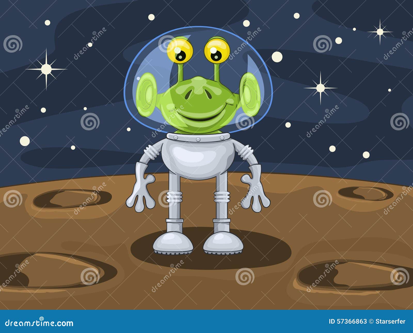 Alien UFO Above Apocalyptic Time Square New York Manhattan. 3D ...