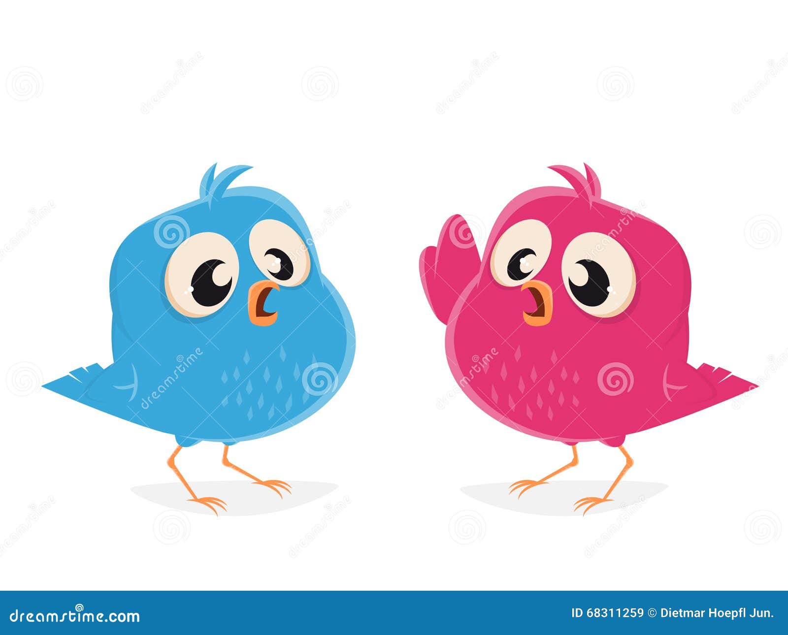 Cartoon Birds Talking Stock Illustrations – 345 Cartoon Birds Talking ...