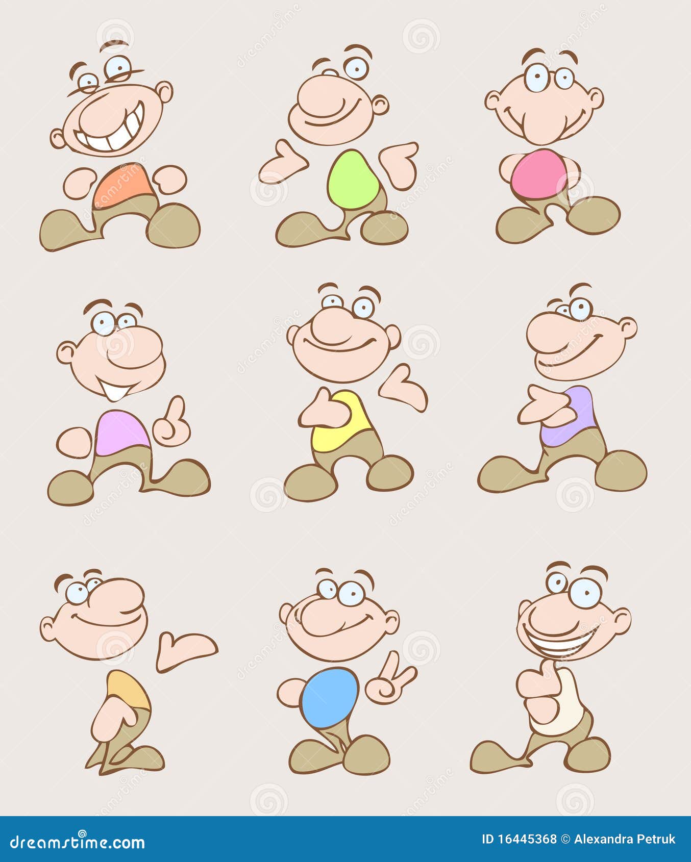 Funny cartoon character stock vector. Illustration of laugh - 16445368