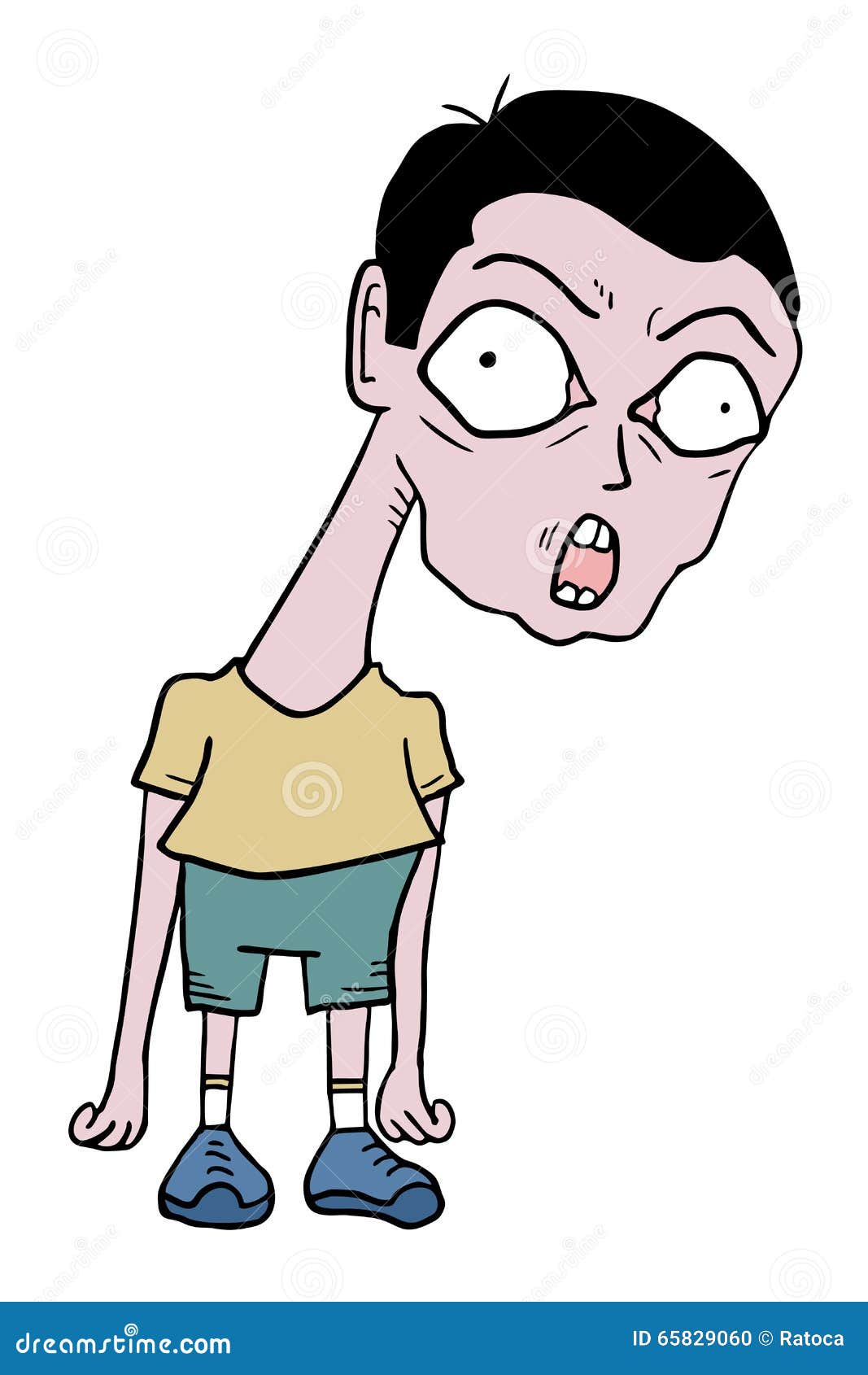 Funny cartoon character stock vector. Illustration of crazy - 65829060