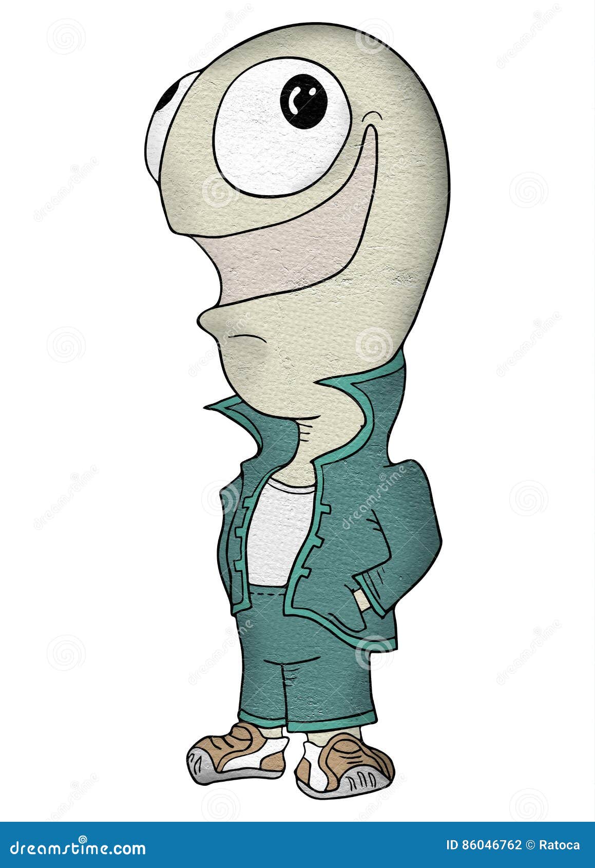 Funny cartoon character stock illustration. Illustration of creative ...