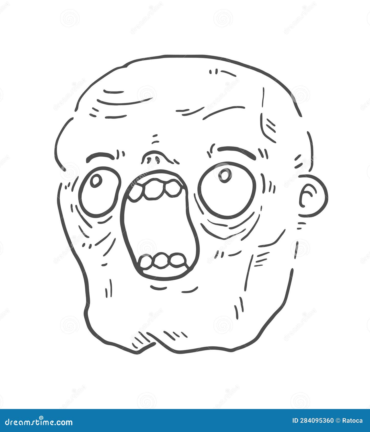 Funny Cartoon Character Draw Stock Vector - Illustration of character ...