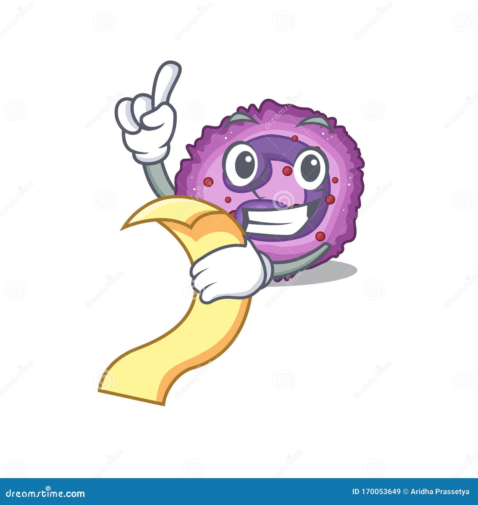 Eosinophil Cell Stylized Explorer Having A Compass Cartoon Vector ...