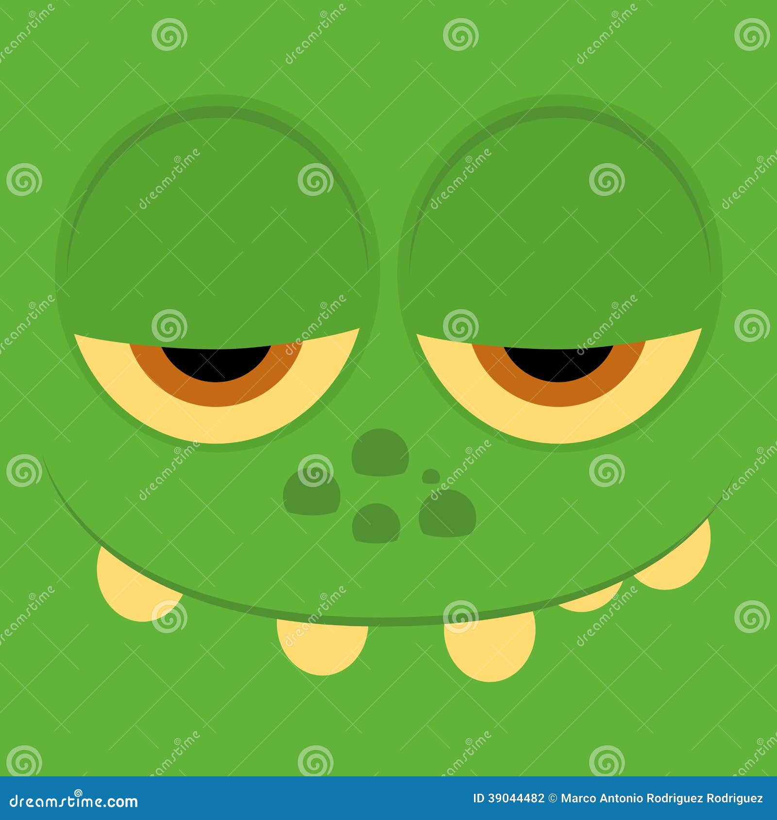 Funny Cartoon Character Face Illustration Editable Stock Vector ...