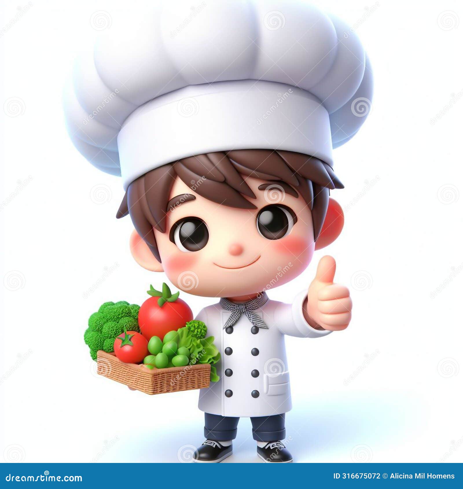 Funny Cartoon of Chef Cooking Stock Illustration - Illustration of diet ...