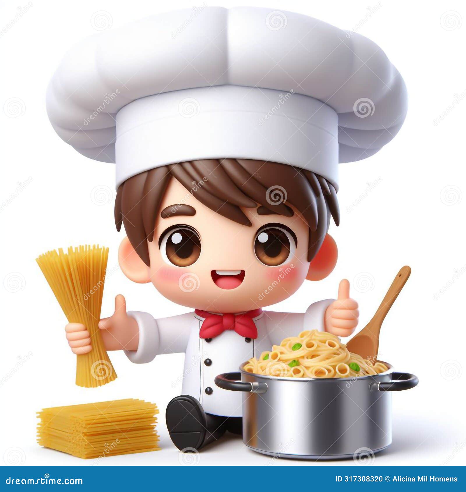 Funny Cartoon of Chef Cooking Stock Illustration - Illustration of ...