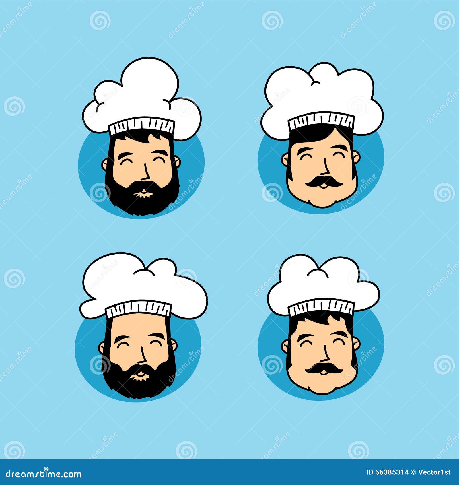 Funny cartoon chef stock vector. Illustration of chef - 66385314