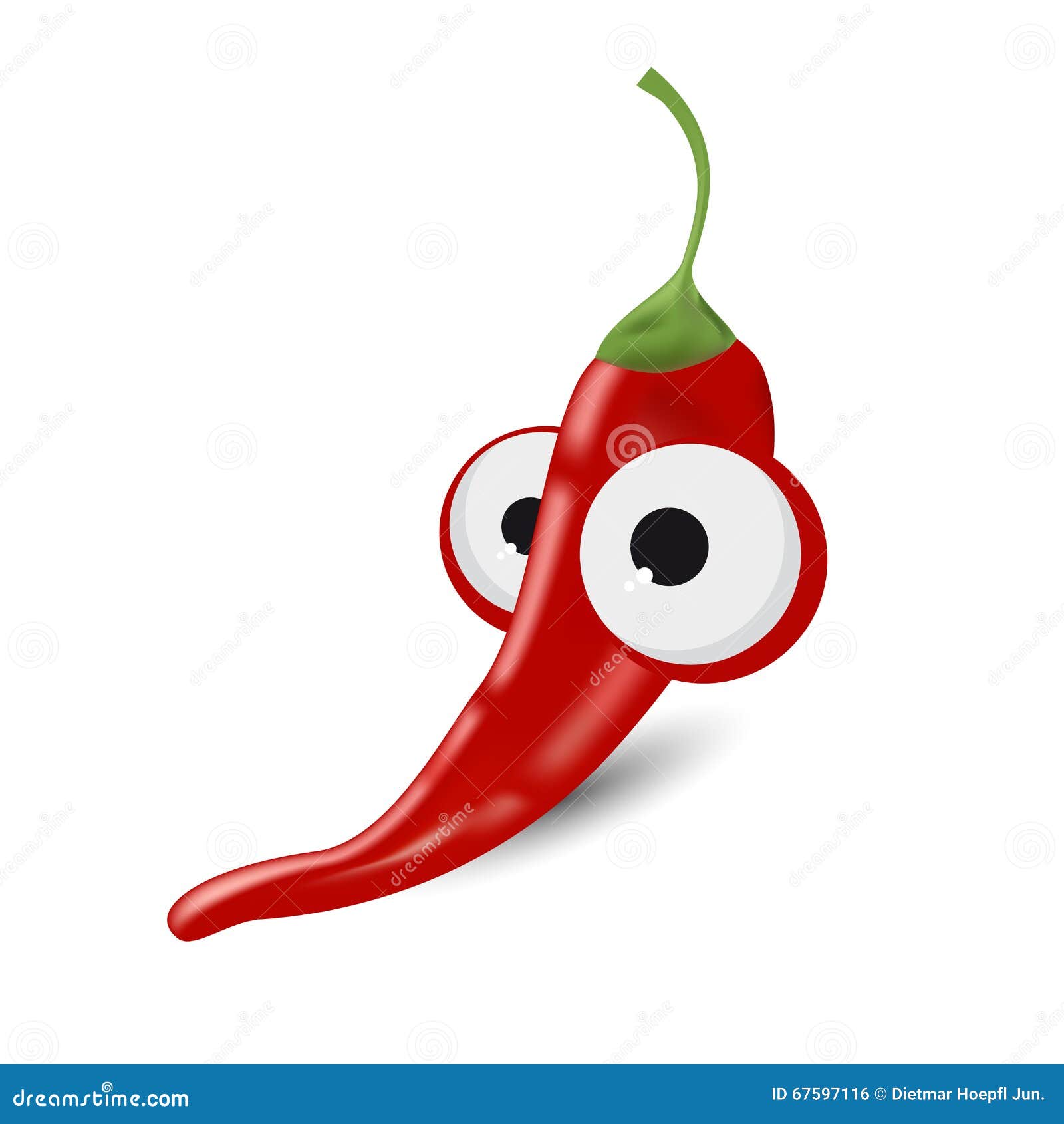 Funny cartoon chilli stock vector. Illustration of shiny - 67597116