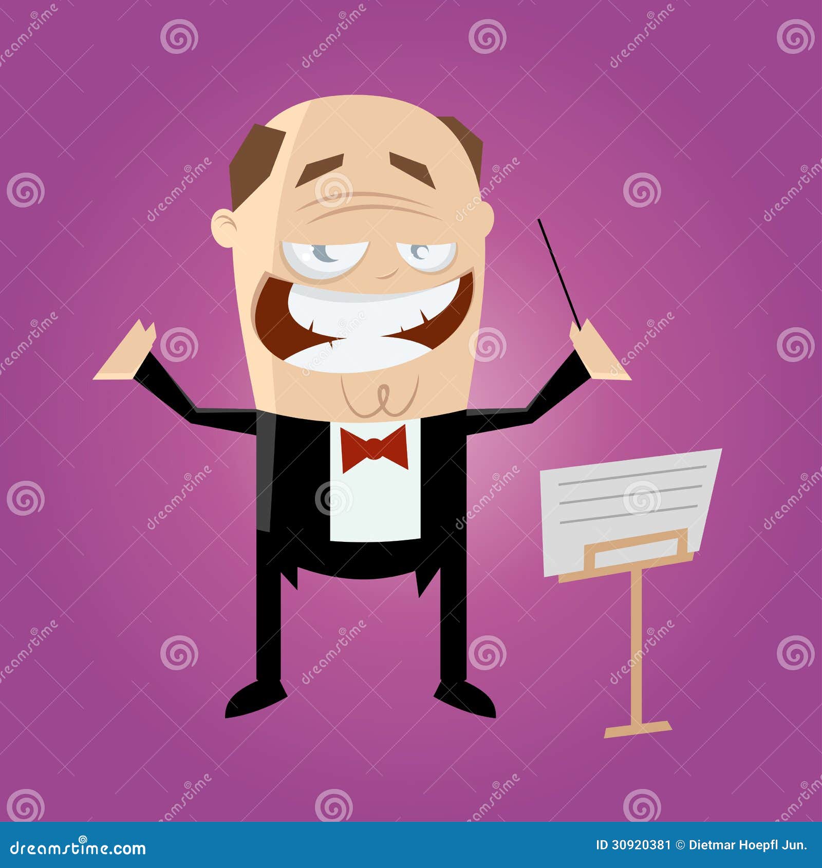 Cartoon Man With Conductor Stock Image | CartoonDealer.com #29934991