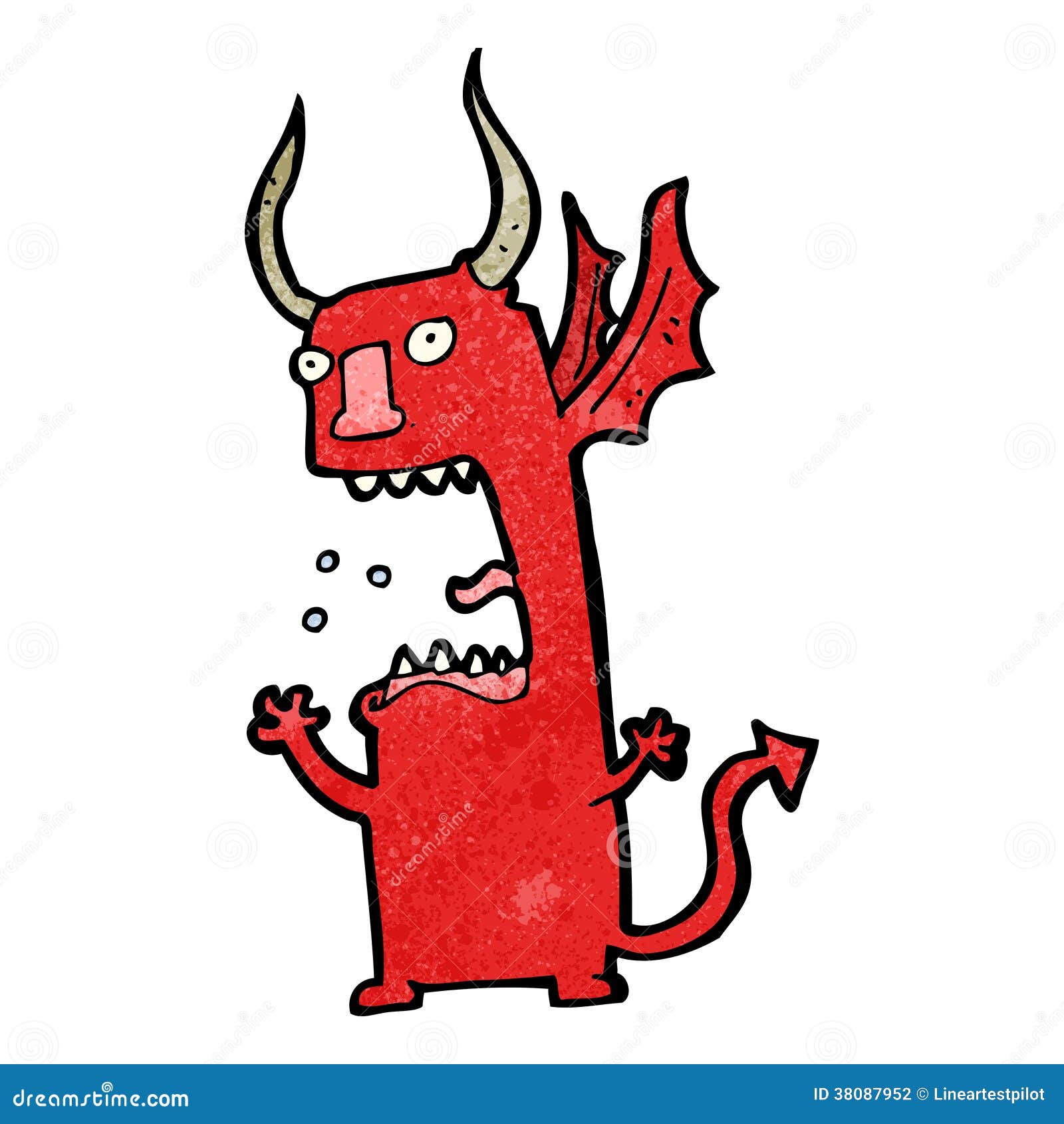 Funny Cartoon Devil Stock Photography - Image: 38087952