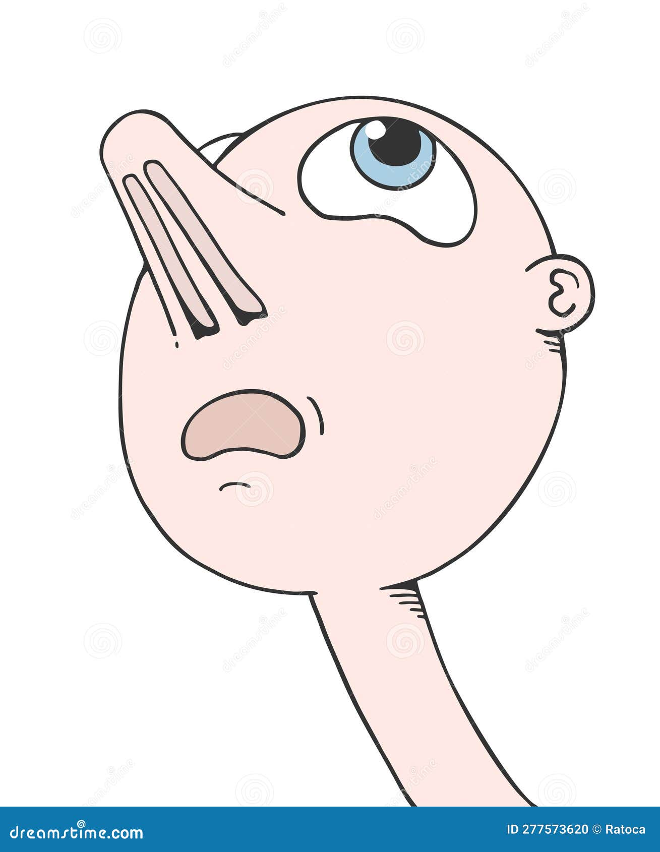 Funny cartoon face draw stock vector. Illustration of cartoon - 277573620