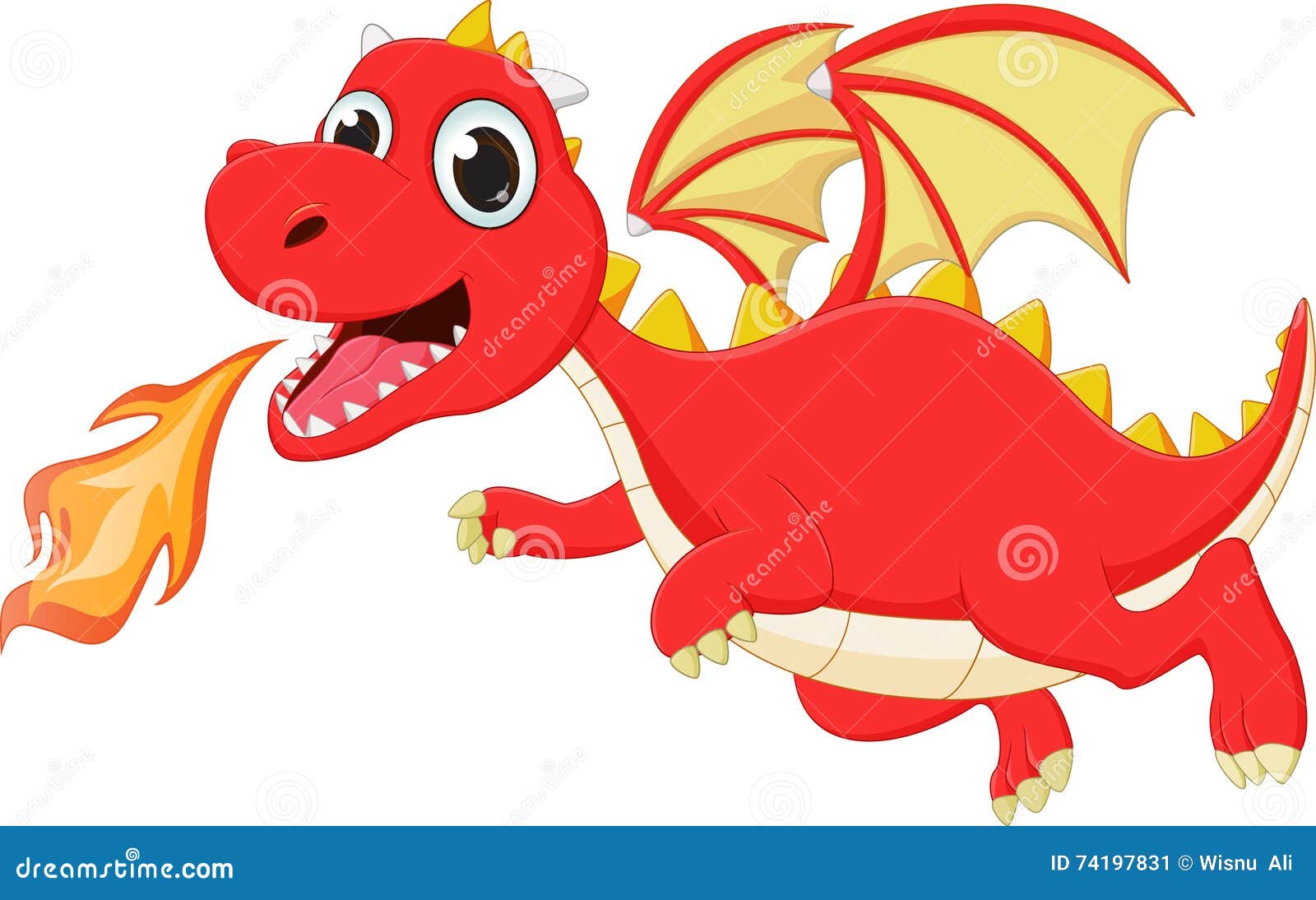 Cartoon Dragon Fire