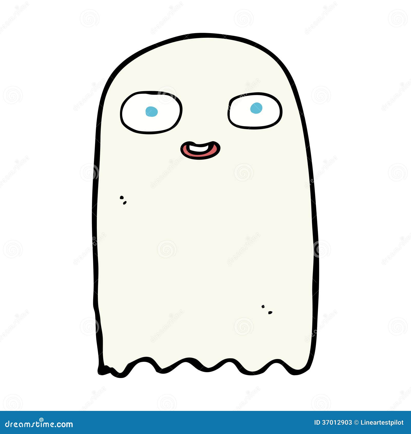 Funny cartoon ghost stock vector. Illustration of hand - 37012903
