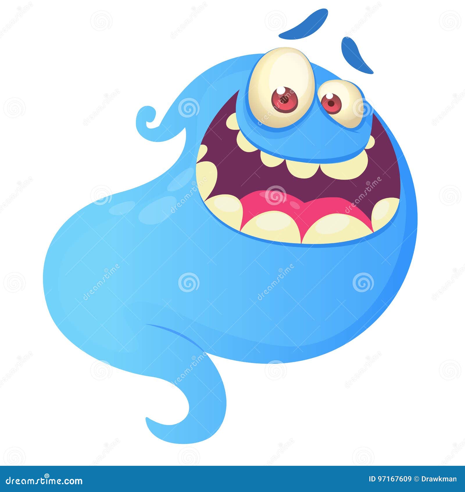 Cartoon Ghost Vector Illustration | CartoonDealer.com #38061280