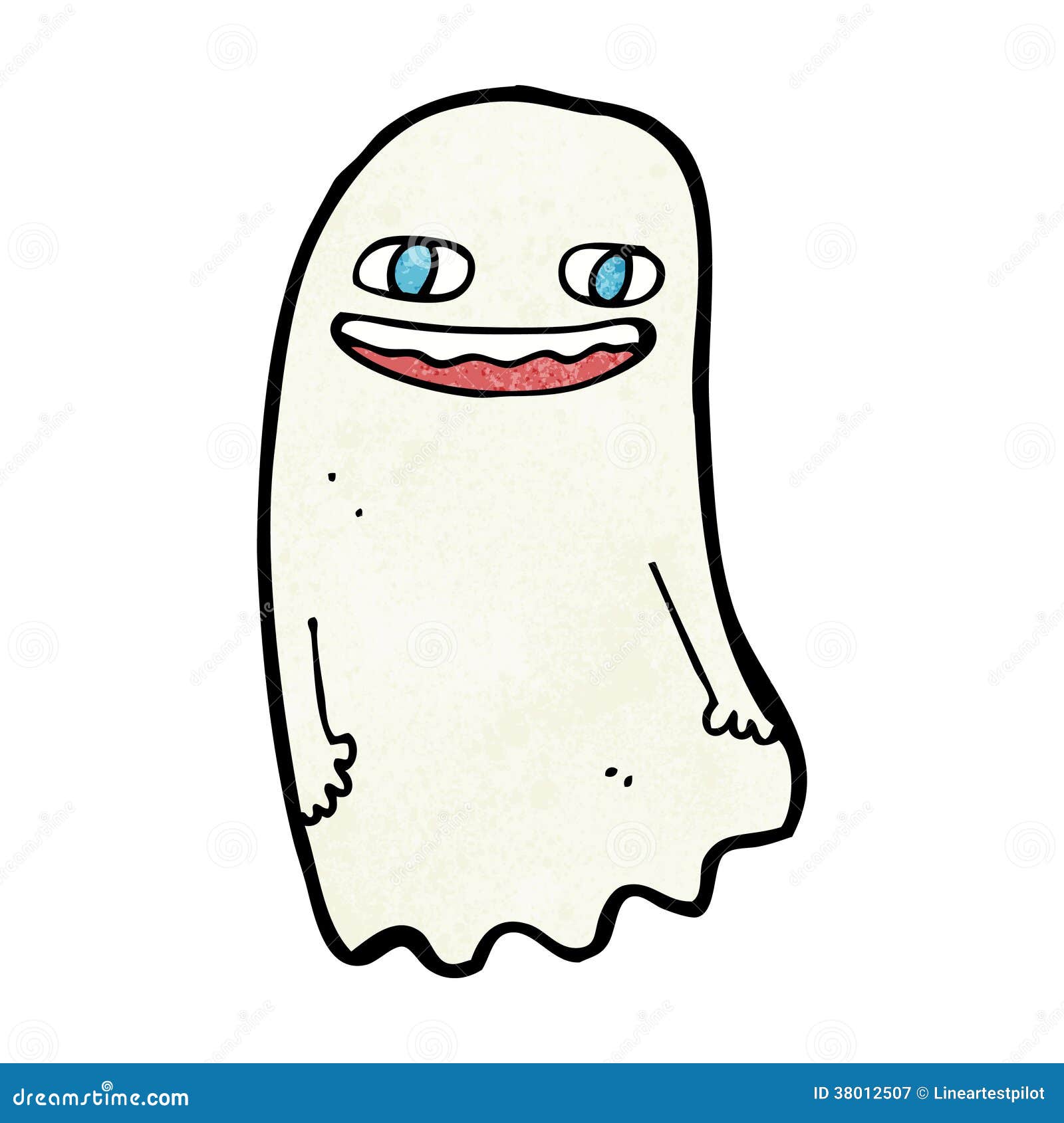 Funny cartoon ghost stock vector. Illustration of spooky - 38012507