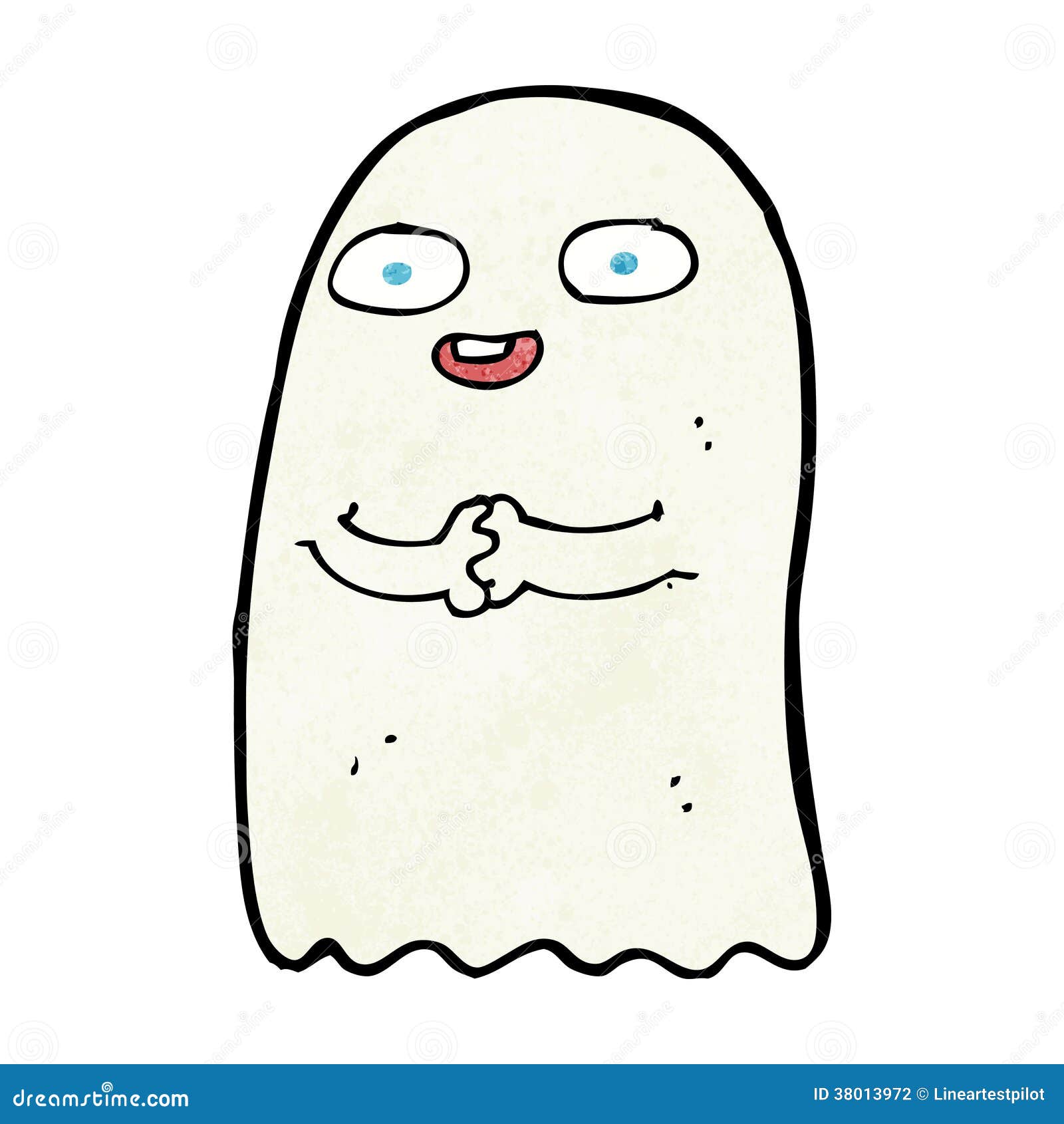 Funny cartoon ghost stock vector. Illustration of cartoon - 38013972