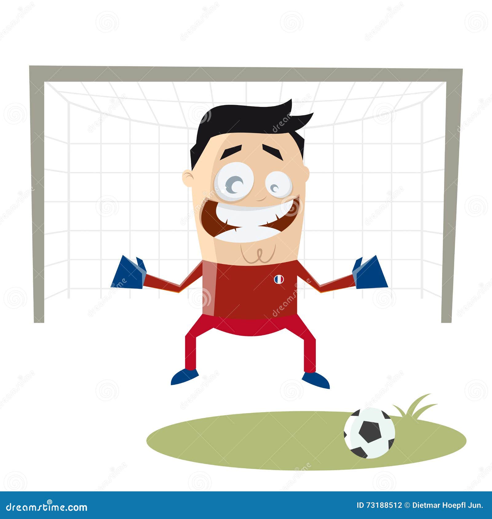 Funny Cartoon Goalkeeper Stock Illustrations – 399 Funny Cartoon ...