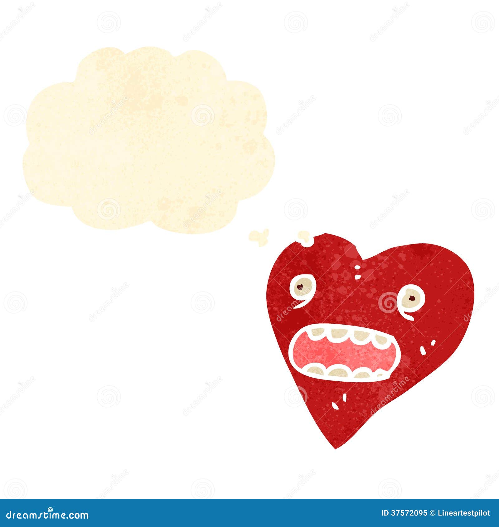 Funny cartoon heart stock vector. Illustration of funny - 37572095