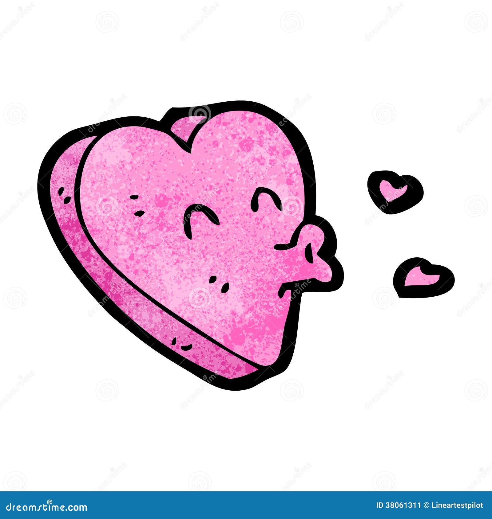 Funny cartoon heart stock vector. Illustration of drawing - 38061311
