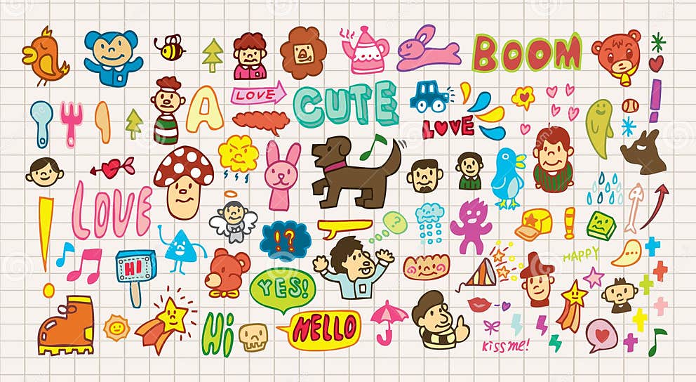 Funny cartoon icon stock vector. Illustration of colorful - 16804566