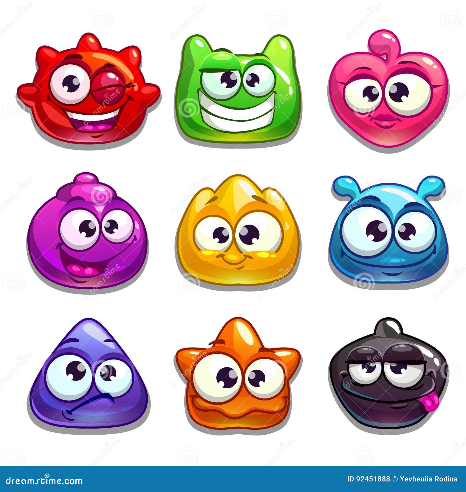 Cartoon Jelly Fish Vector Isolated On White Background | CartoonDealer ...