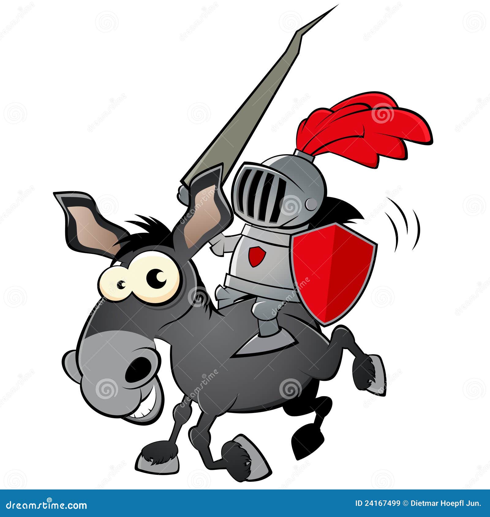 Funny Cartoon Knight Royalty Free Stock Images - Image: 24167499