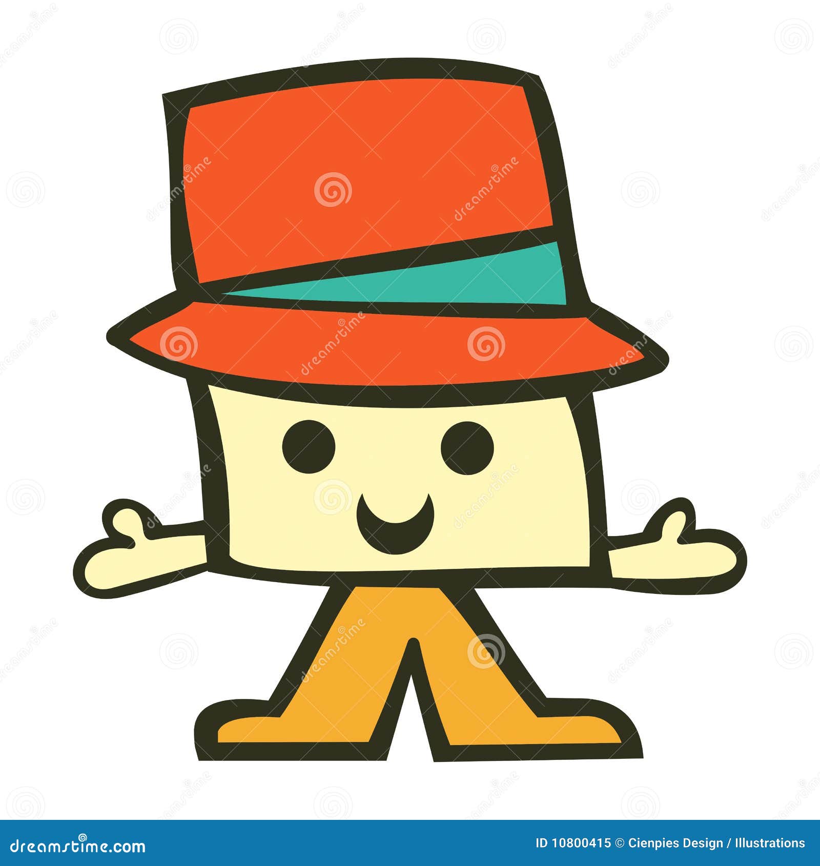 Funny Cartoon Male Character Stock Vector - Illustration of cool ...