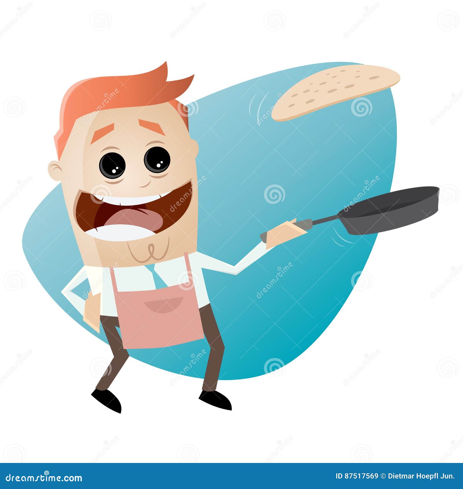 Funny Cartoon Man Flipping a Pancake Stock Vector - Illustration of ... Funny Cartoon Man Flipping a Pancake Stock Vector - Illustration of ...