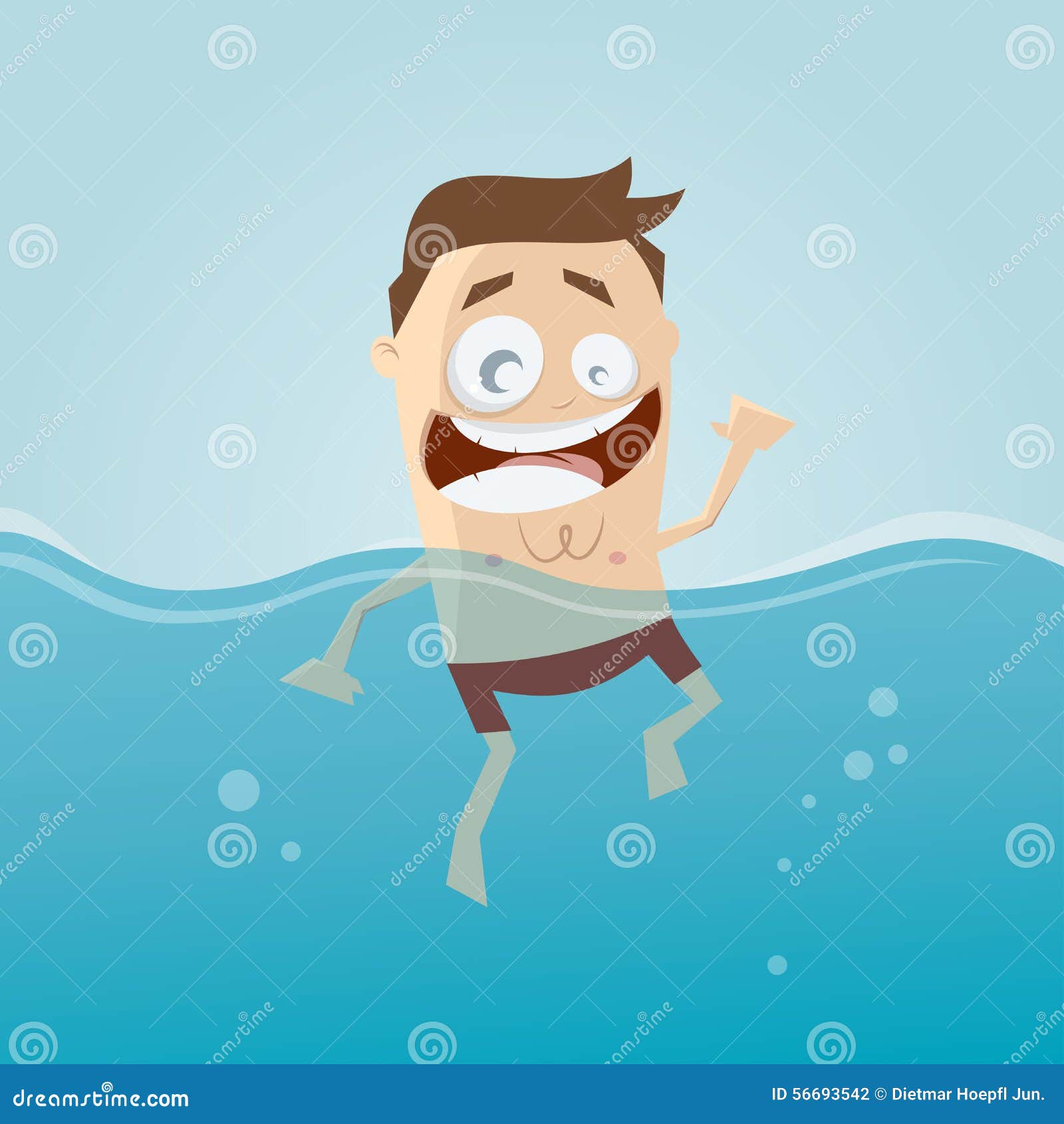 Swimming Cartoon