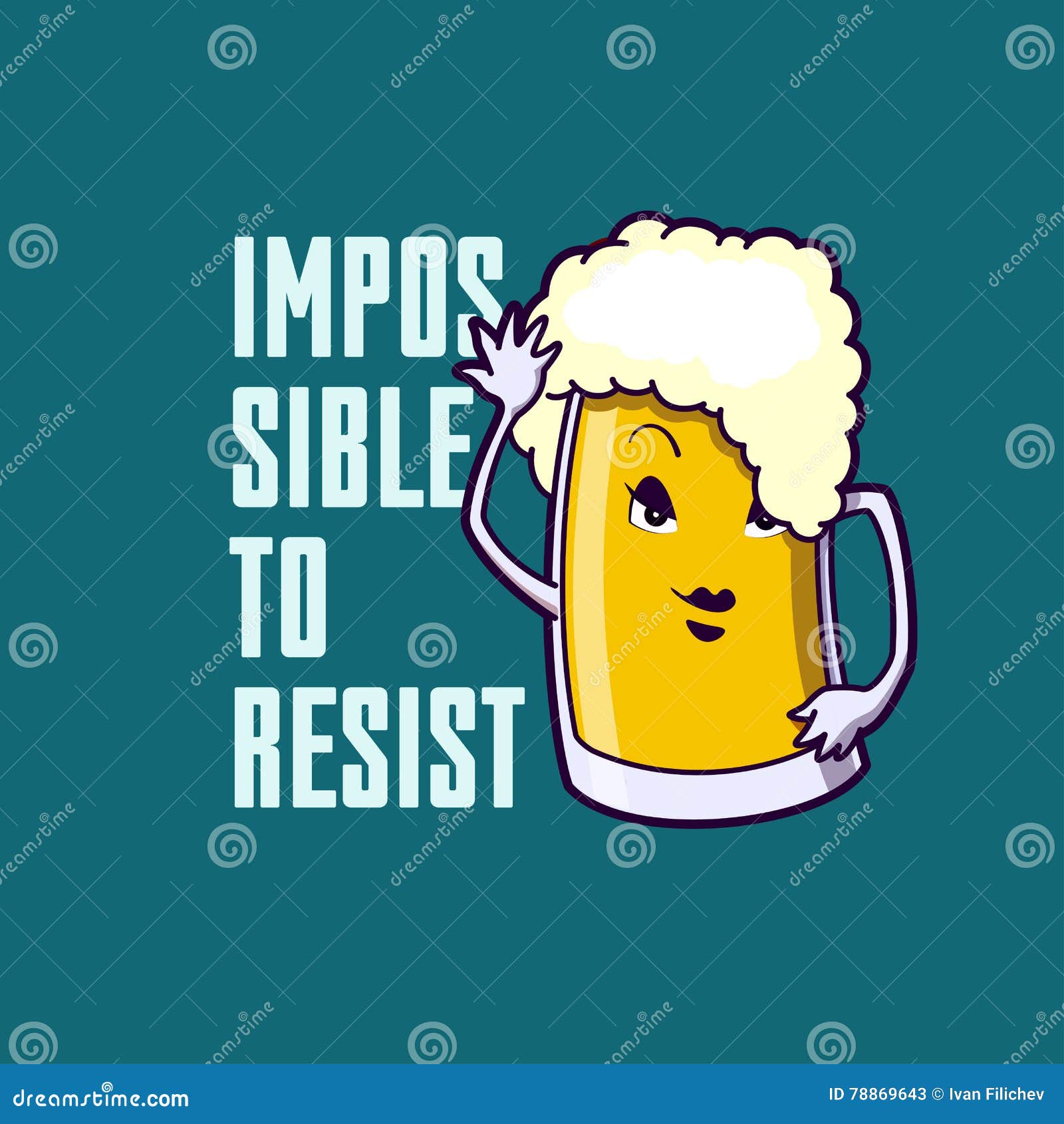 Funny cartoon mug stock vector. Illustration of foam - 78869643