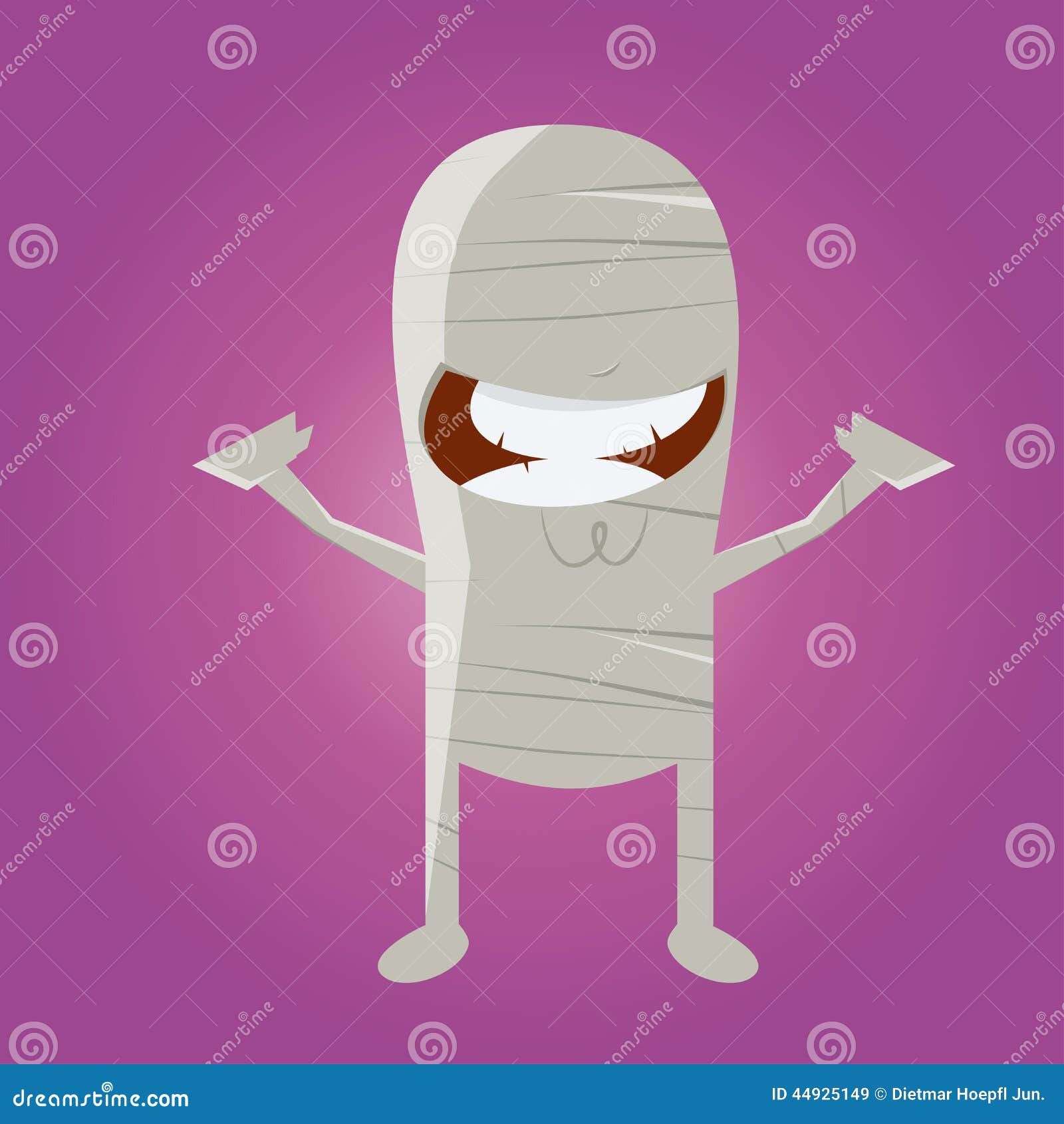 Funny cartoon mummy stock vector. Illustration of creepy - 44925149