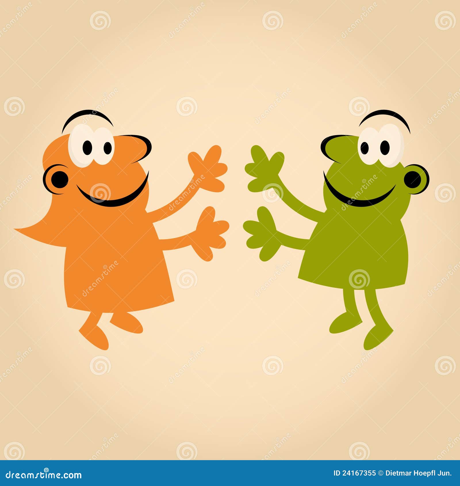 Funny Cartoon People in Love Stock Vector - Illustration of flirt ...